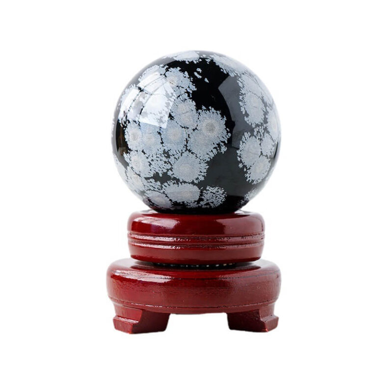 Obsidian Snowflake Obsidian Sphere Ball