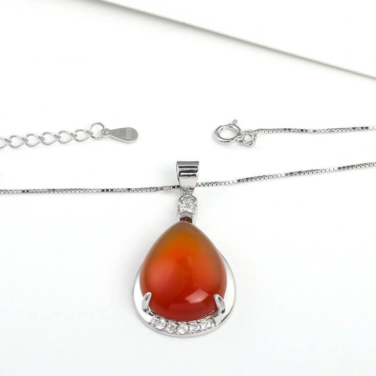 Water Drop Necklace Stone Crystal