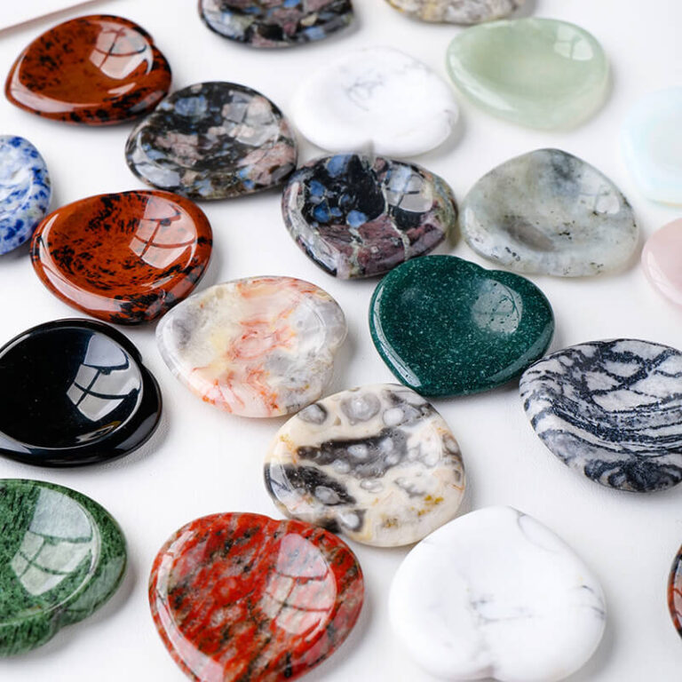 Heart Thumb Worry Stone Crystals Wholesale