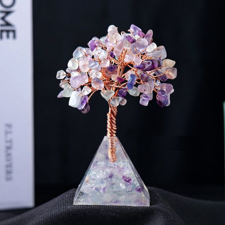 Pyramid Crystal Tree Craft Crushed Stone