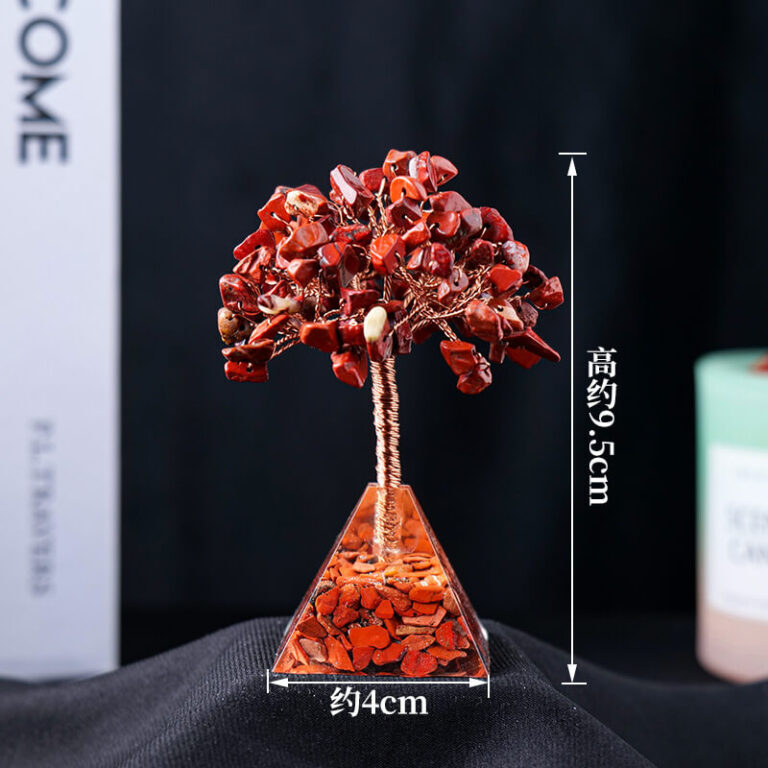 Pyramid Crystal Tree Craft Crushed Stone