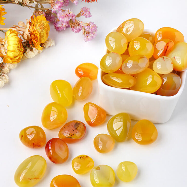 Yellow Agate Tumbled Stone