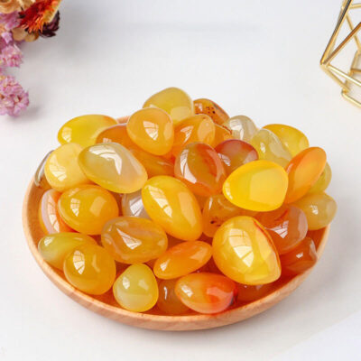 Yellow Agate Tumbled Stone